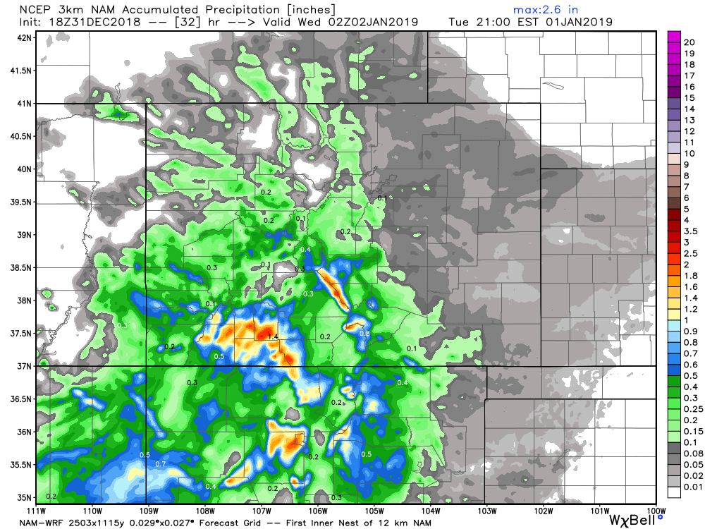 New WRF – Durango Weather Guy