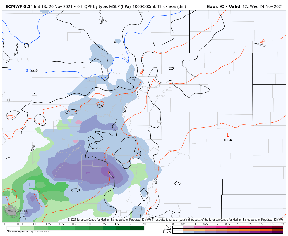 Two Models Are Making The Most Of The Storm – Durango Weather Guy