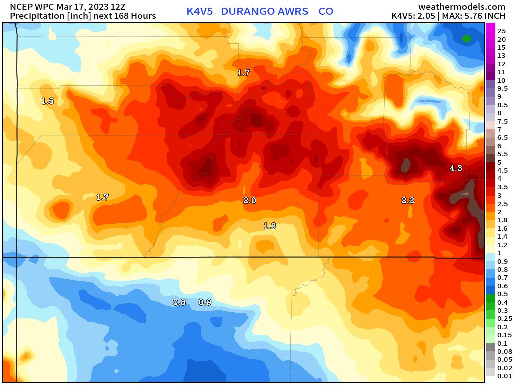 Friday Update–3 to 6 Feet Of Snow Next Week In The Mountains – Durango ...